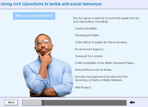 Anti-Social Behaviour - Civil Injunction Orders Online Training